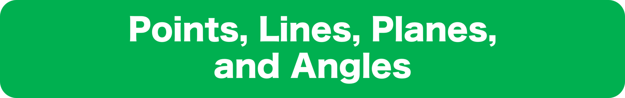 Points, Lines, Planes, and Angles | Free Video Guide to Geometry